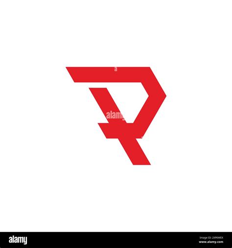 Letter P R Simple Red Line Geometric Motion Logo Vector Stock Vector Image And Art Alamy