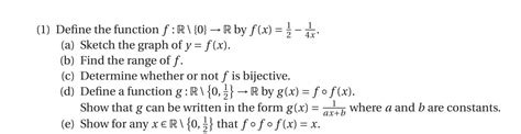 Solved Define The Function F R R By F X X A Chegg Com