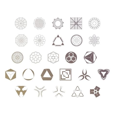 Premium Vector Shape Set Items Gradient Effect Photo  Vector Set