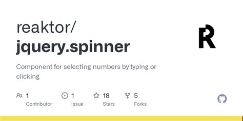 Github Reaktorjqueryspinner Component For Selecting Numbers By