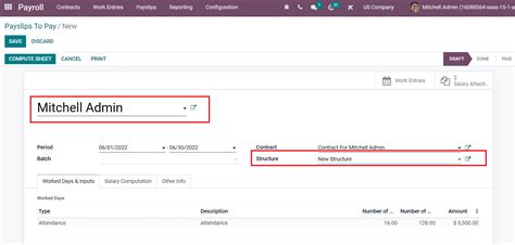 US Payroll Management Using Odoo Payroll Module