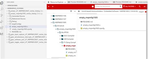 Mspm0g1505 Sysconfig File Doesnt Open Arm Based Microcontrollers