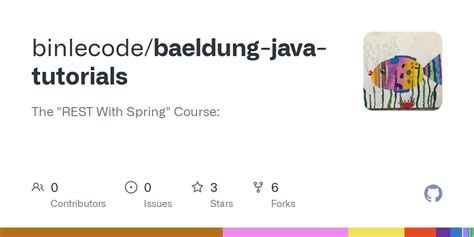github binlecode baeldung java tutorials the rest with spring course