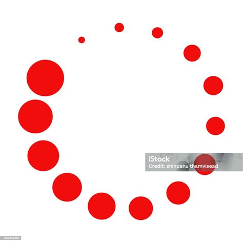 빨간색 하프톤 원형 점선 프레임 흰색 배경에 격리된 원 점들 디자인 요소 원형에 대한 스톡 벡터 아트 및 기타 이미지 원형 0명 가능성 Istock