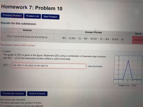 Solved Homework 7 Problem 10 Previous Problem Problem List