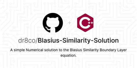 Github Dr8coblasius Similarity Solution A Simple Numerical Solution To The Blasius