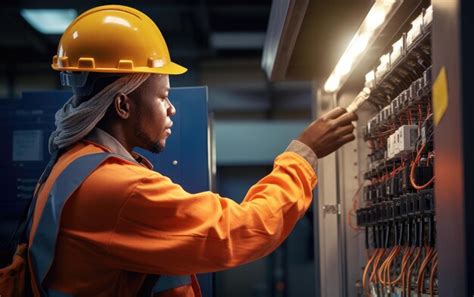 Premium Ai Image Skilled Technician Enginee Leading With Experience Generative Ai