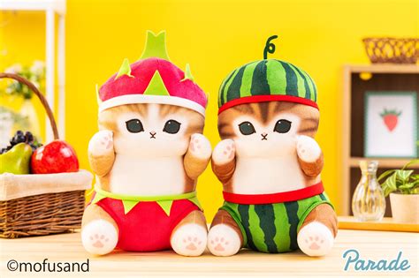 Mofusand フルーツにゃんbig ぬいぐるみ 商品紹介 株式会社パレード プライズ ・カプセルトイ・ぬいぐるみ・雑貨
