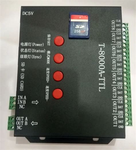 Black LED Lighting Hut T A TTL Pixel LED Controller V DC V AC At Piece In New