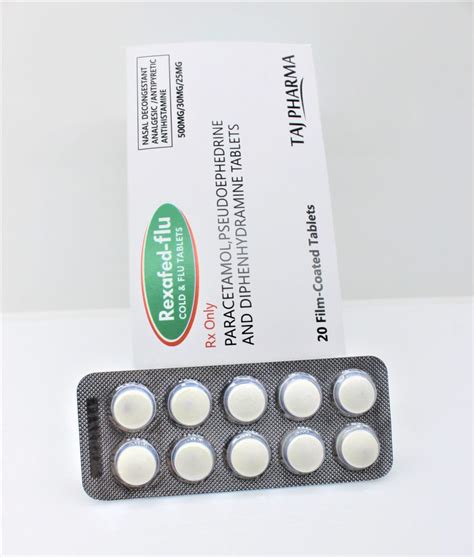 Paracetamol Pseudoephedrine And Diphenhydramine Tablet Supply