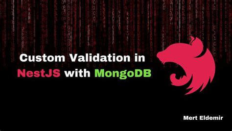 My Article On Custom Validation Using Nestjs Mert Eldemir Posted On The Topic Linkedin