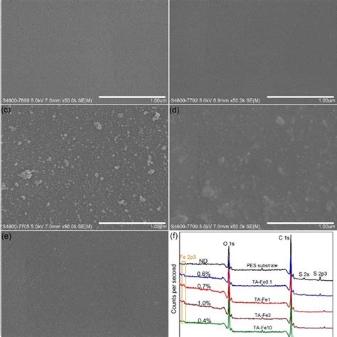 Sem Micrographs Of Top Surface Of A Substrate B Ta−fe01 C