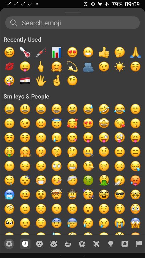 Some Recently Used Reactions Do Not Load Until I Scroll Down To Their