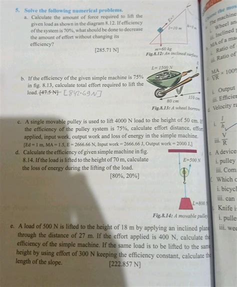 5 Solve The Following Numerical Problemsa Calculate The Amount Of For