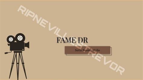 What Is My Fame Dr Script