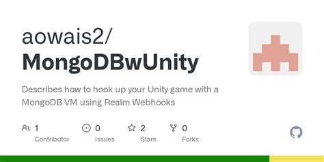Github Aowais Mongodbwunity Describes How To Hook Up Your Unity