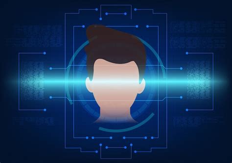 Premium Vector Facial Scanning Technology With Technological Elements