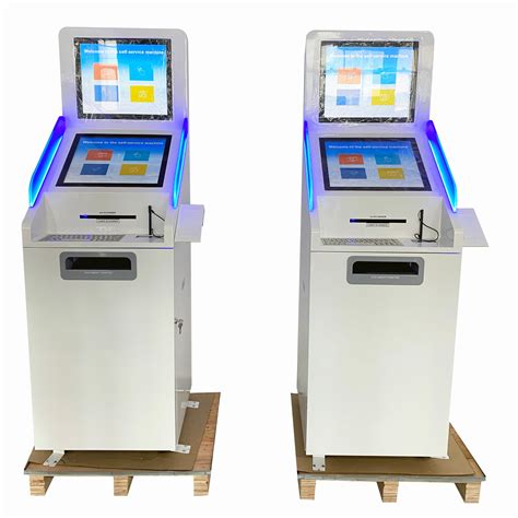 Dual Screen Inch LCD Touch Screen A Doucument Scan And Print Kiosk With Color Printing And