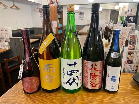 【大好評につき第2弾開催！】十四代、而今、花陽浴、産土、新政が飲める『破格の希少酒5種飲み比べプラン』4 620円｜日本酒原価酒蔵「川崎店