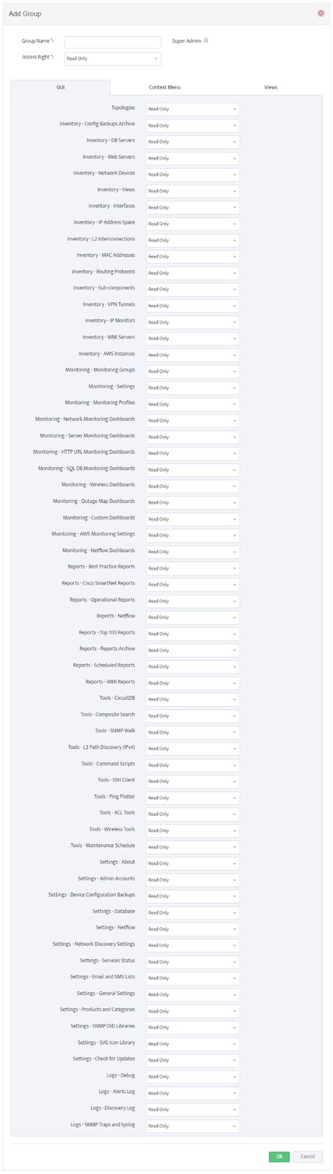 Creating User Accounts And User Groups Network Monitoring Tools