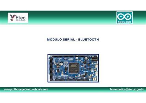 Pdf MÓdulo Serial Bluetooth · O Arduino Possui 4 Módulos Internos Para Comunicação