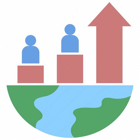 Population Growth Graph Demographic Overpopulation Icon Download On Iconfinder