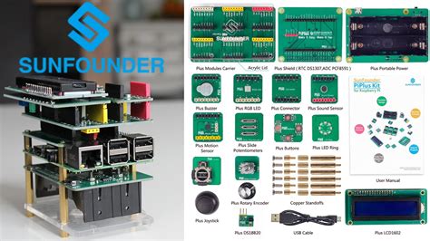 Sunfounder Piplus Kit Review Raspberry Pi Sensors Youtube