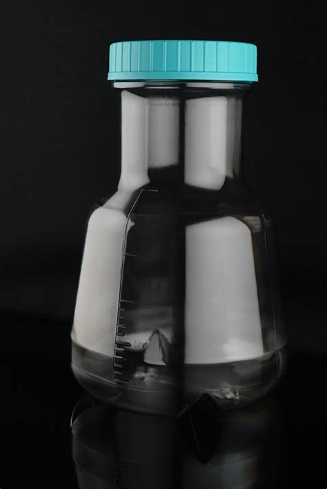Nest Scientific 5l Polycarbonate Erlenmeyer Shaker Flask With Plug Cap Sterile Green Caps 4 Cs