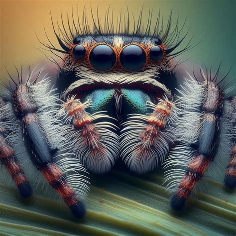 Premium Ai Image Macro Spider Photography