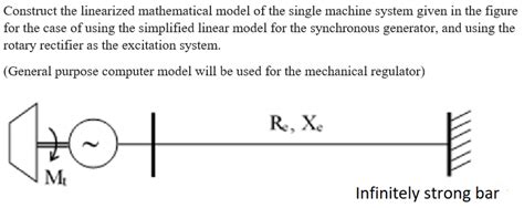 Construct The Linearized Mathematical Model Of The
