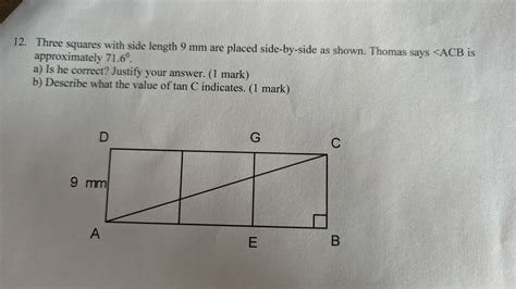 Solved Grade 10 Trigonometry Question Part C Do Parts A