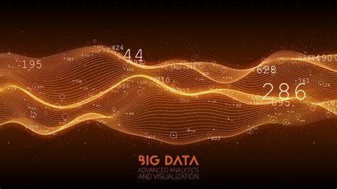 Free Vector Big Data Orange Visualization Visual Data Complexity Global Network Complex Data