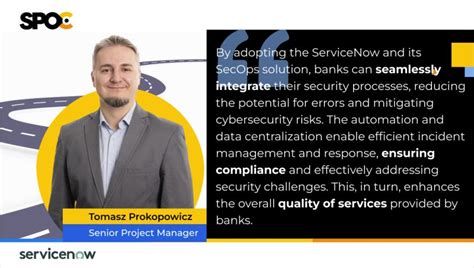 How Secops Improves Financial Security Spoc Servicenow Trusted Advisors Posted On The Topic
