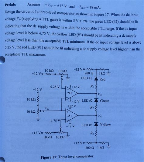 Solved Design The Circuit Of A Three Level Comparator As Chegg Com