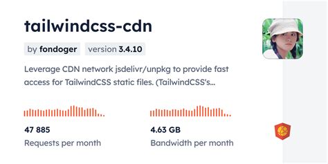 Tailwindcss Cdn Cdn By Jsdelivr A Cdn For Npm And Github