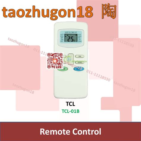TCL Air Conditioning Conditioner Aircon Remote Control TCL 01B Shopee Malaysia