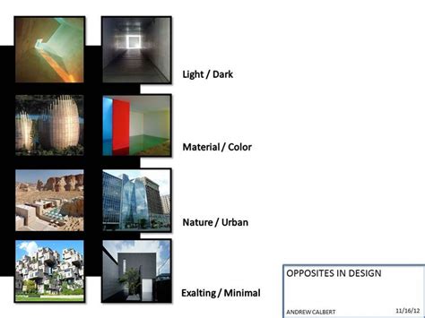 Opposites In Architecture Design Architecture Design Design Dark Material