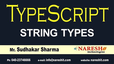 What Are The String Types In Typescript Typescript Tutorial For