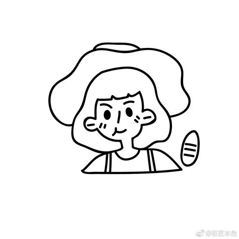 简笔画男孩女孩头像