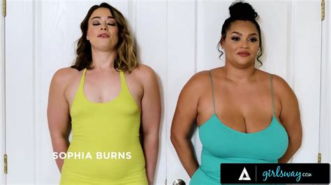 Girlsway Lesbian Strangers Sophia Burns And Ashlyn Peaks Hide Together From Weird Guy At Party