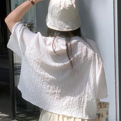 Heykorea23 正韓 皺皺面料落肩圓領tee【m549776】 Yahoo拍賣