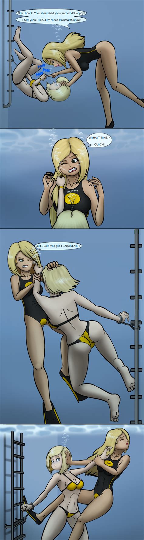 Rule 34 Ass Bikini Breasts Comic Drowning Handcuffs Underwater Uwfan Tomson 10537160