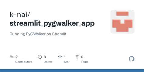 github k nai streamlit pygwalker app running pygwalker on stramlit