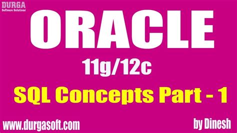 Oracle Sql Concepts Part 1 Youtube
