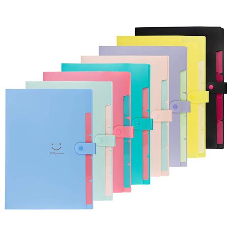 A4 Size Placstic Colorful Expandable Portable File Vicedeal
