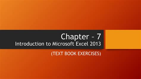 SOLUTION Chapter 7 Tb Exercises Studypool