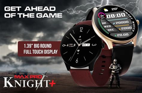 Maxima Max Pro Knight Smartwatch Launched With Bluetooth Calling