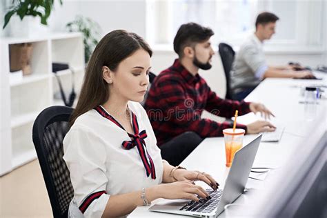 People Working In Modern It Office Group Of Young And Experienced Programmers And Software