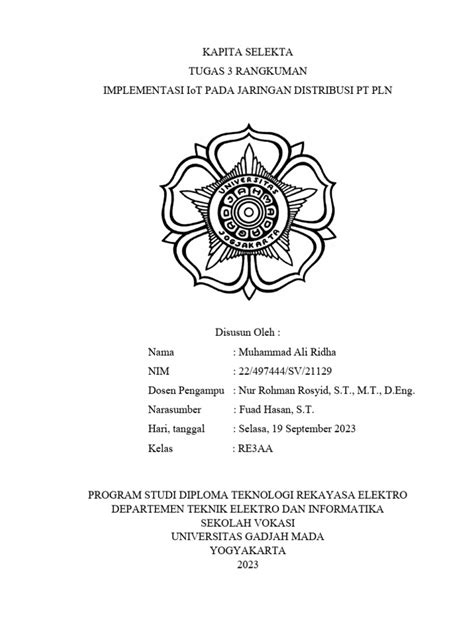 Implementasi Iot Pada Jaringan Distribusi Pt Pln Pdf