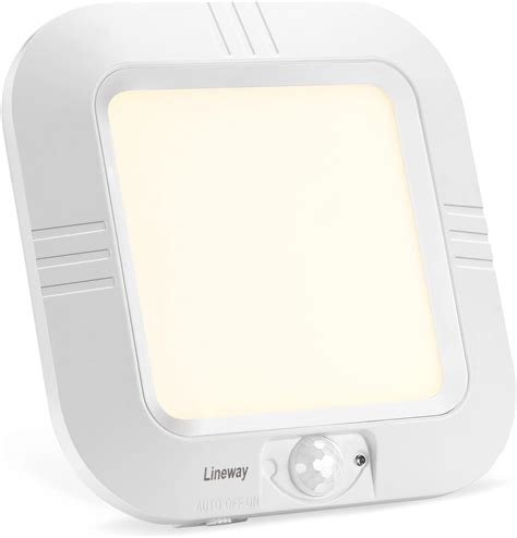LINEWAY Motion Sensor Light LED Ceiling Light Battery Operated Indoor LED Ceiling Light With
